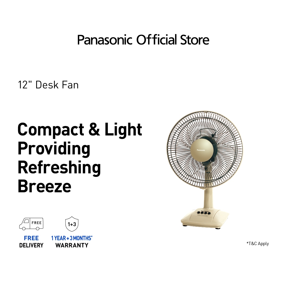 Panasonic 12" Desk Fan F-300CSNBTGZP | Shopee Singapore