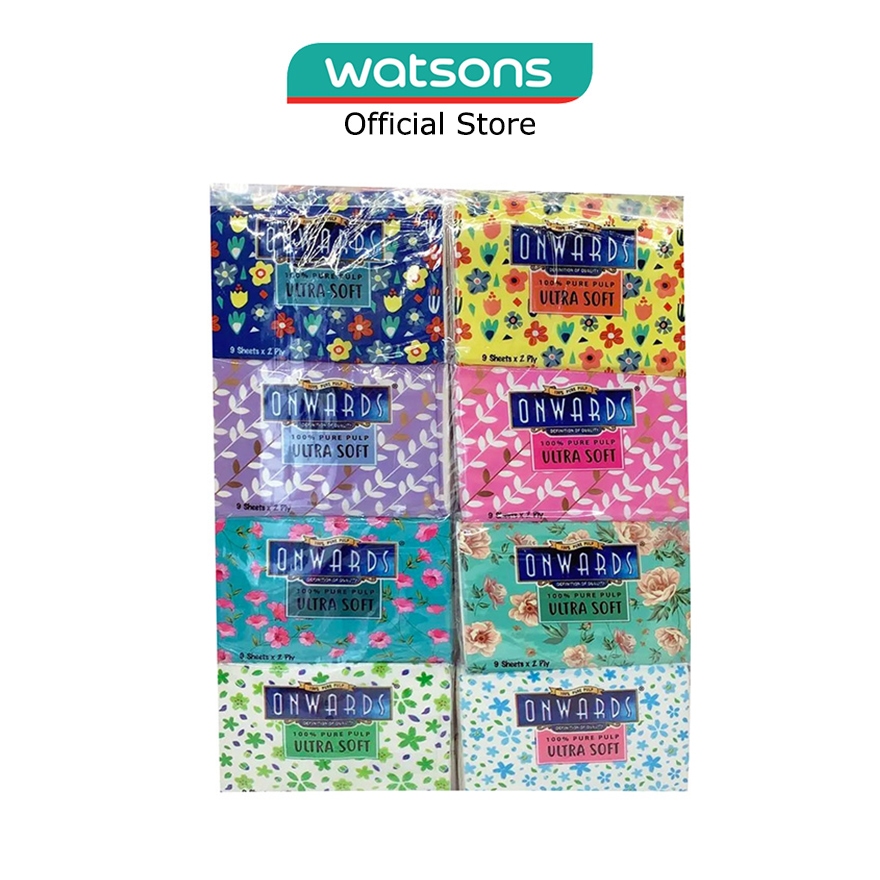 ONWARDS Pocket Tissue 2 Ply (Ultra Softness Feeling) 48s X 9s | Shopee ...