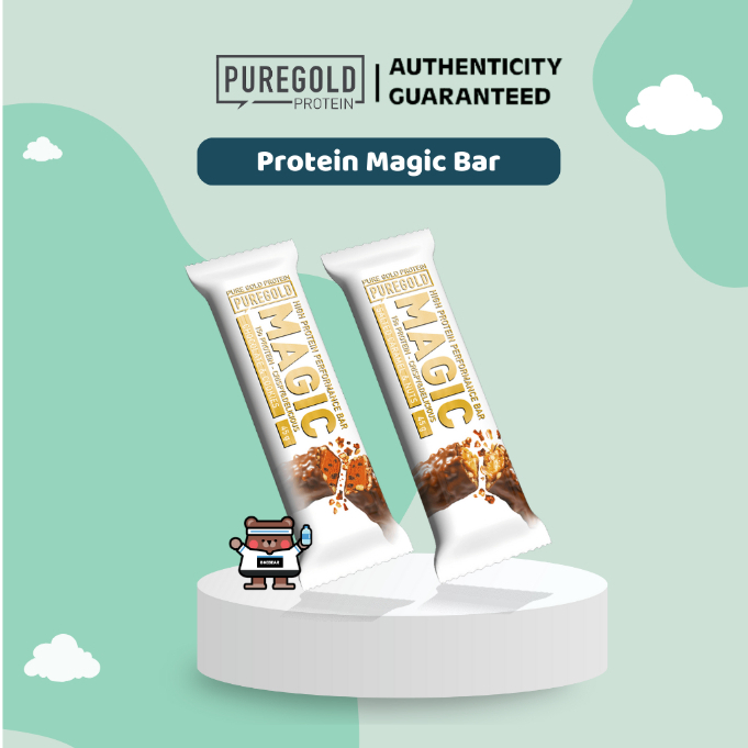 (Brand Authorised) Pure Gold Protein Magic Bar | Salted Caramel Nuts ...