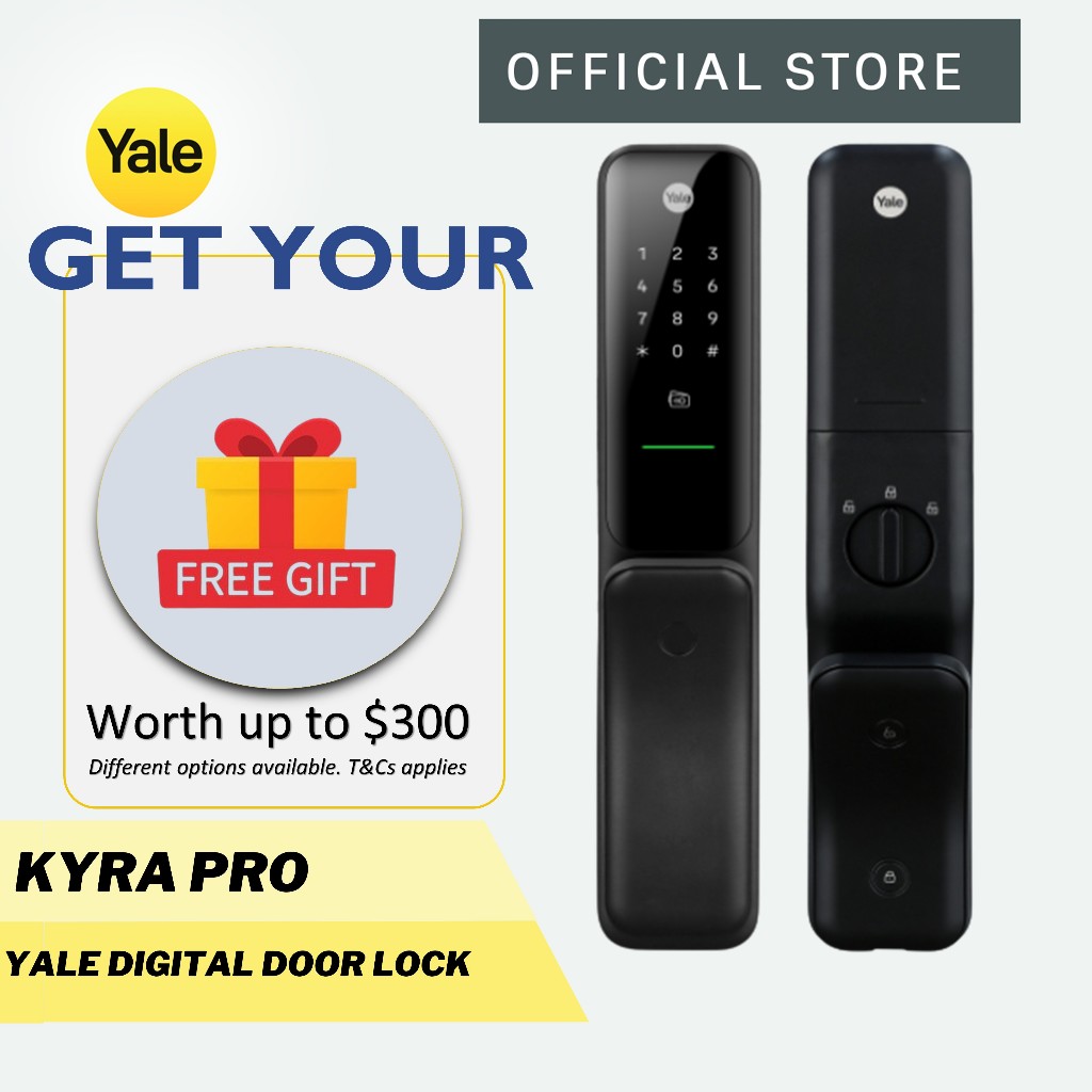 Yale KYRA Pro Push Pull Digital Door lock (COMES WITH FREE GIFT) | Shopee Singapore