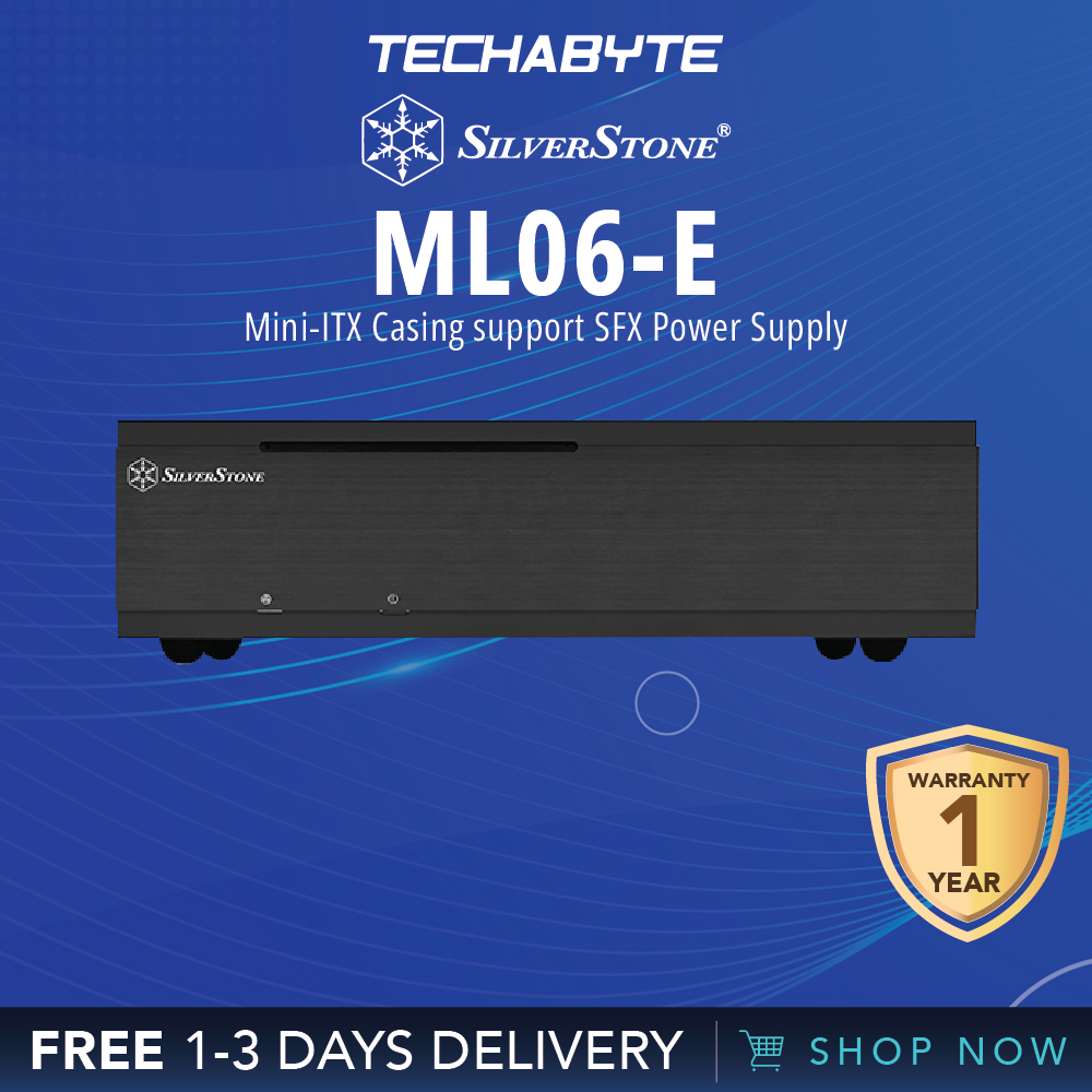 SilverStone ML06-E Mini-ITX Casing support SFX Power Supply | Shopee ...