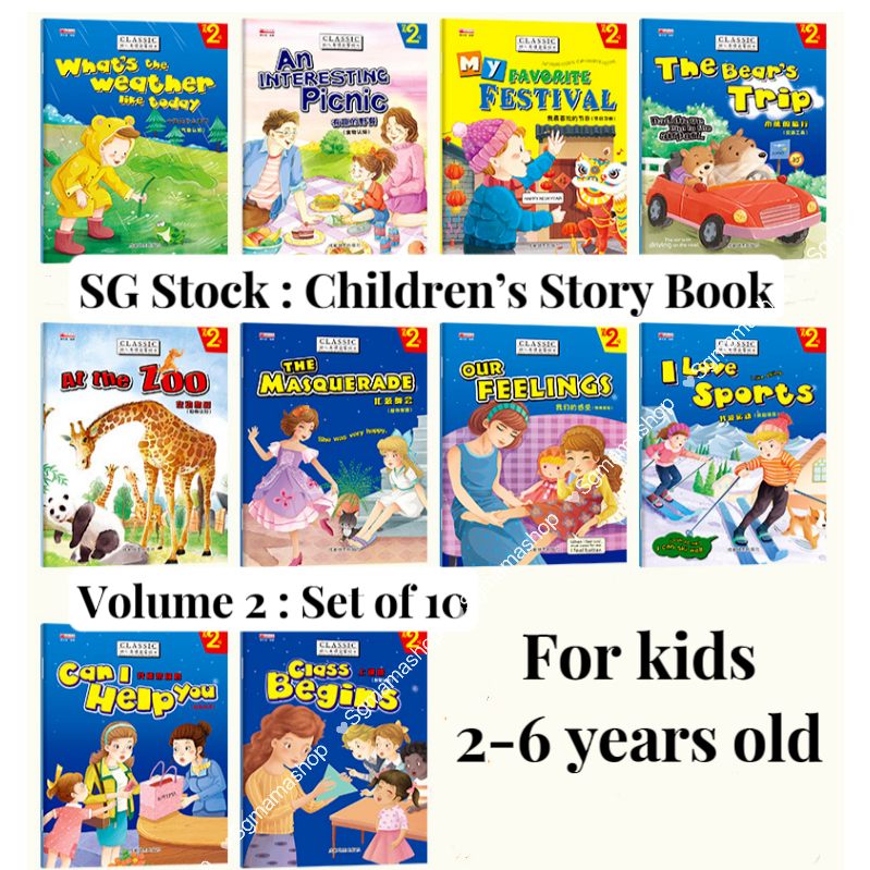 SG Stock kids Early Learning Story Book English Chinese Pictures Book ...