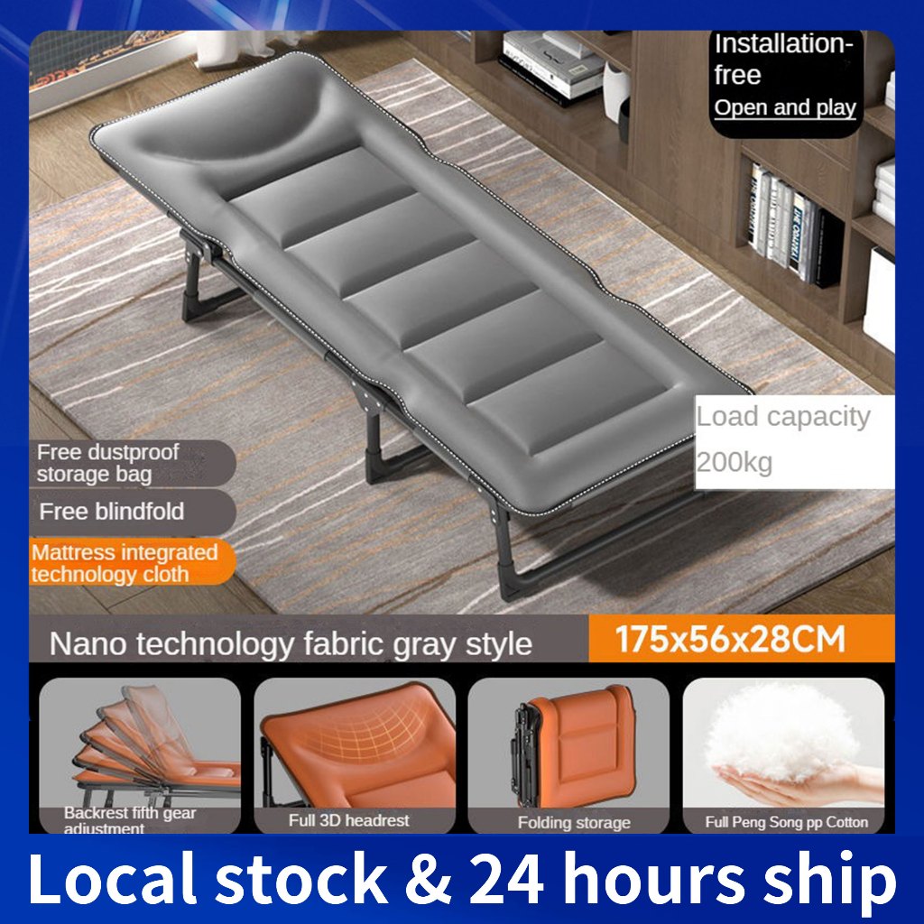 Foldable Bed-Premium Nanotechnology Fabrics Foldable Single Bed ...