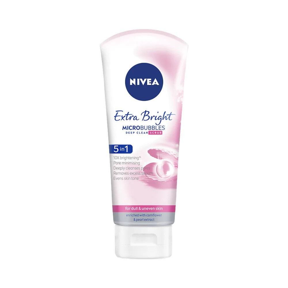 Nivea Extra Bright Microbubbles Deep Clean Scrub 100g | Shopee Singapore