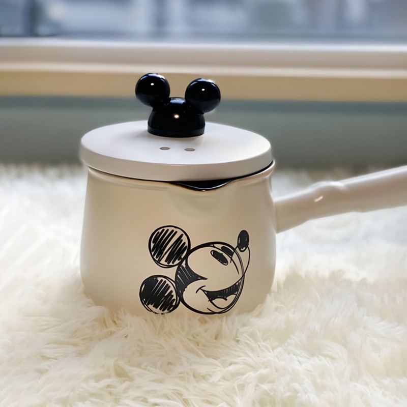 Mickey mouse 1.3L ceramic cooking pot pan kitchenware Disney lovers ...