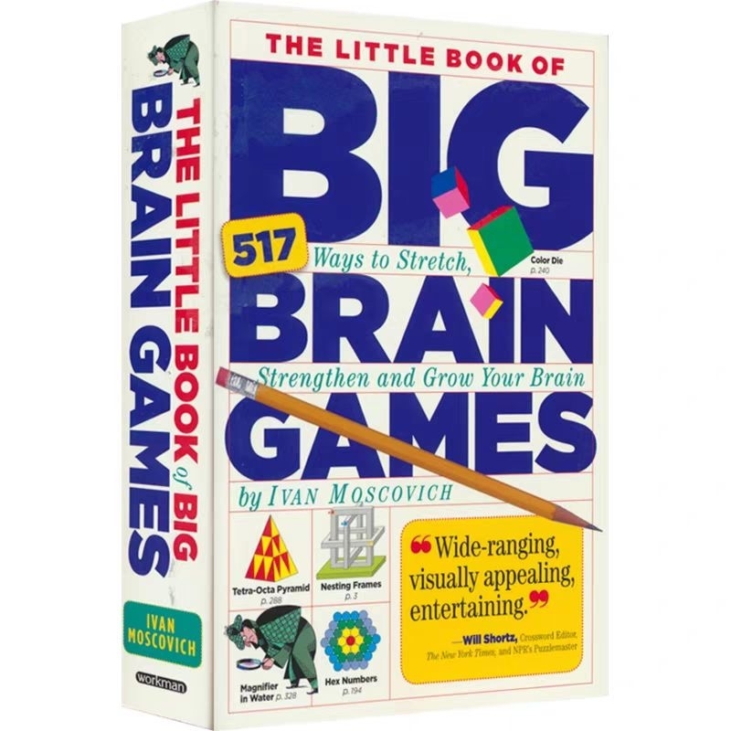 The Little Book Of Big Brain Games. Puzzles also for adults. | Shopee ...