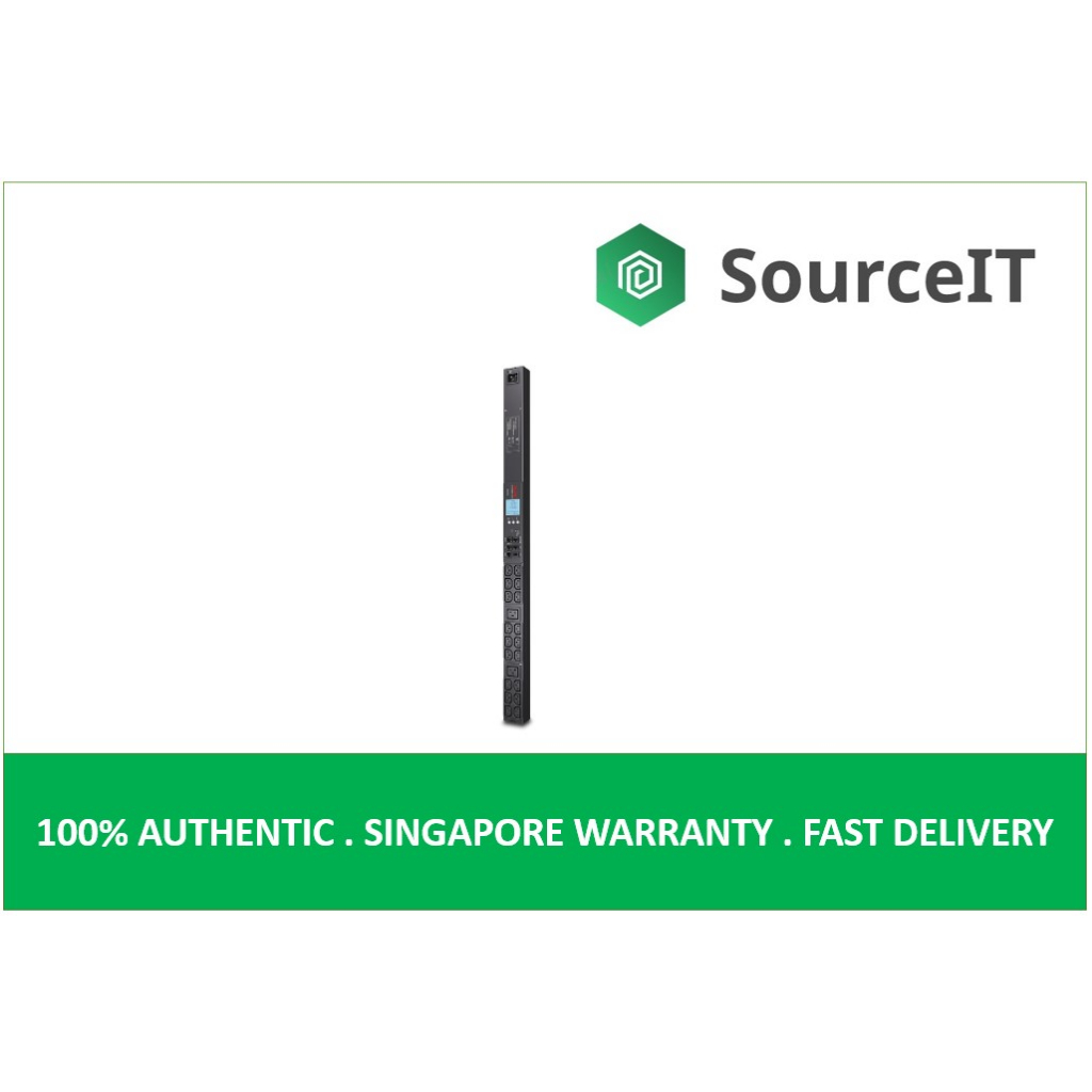 APC Rack PDU 2G, Metered, ZeroU, 16A, 100-240V, (18) C13 & (2) C19 P/N ...