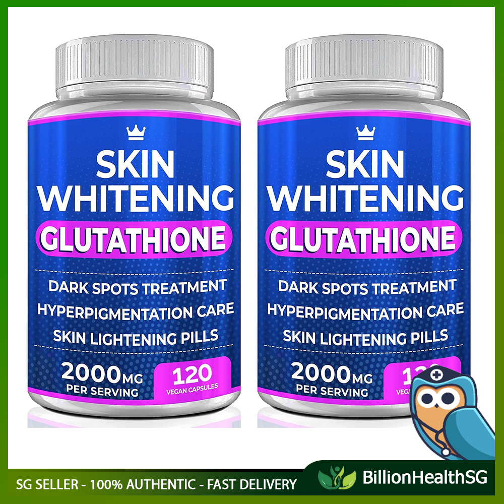Glutathione Whitening Pills - 120 Capsules 2000mg Glutathione ...