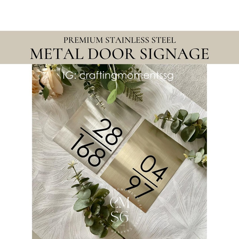 [SG SELLER] Customised Home HDB Condo Unit Number Door Sign in ...