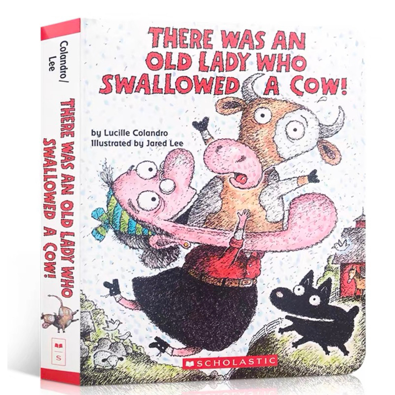There Was an Old Lady Who Swallowed a Cow! (Board Book) | Shopee Singapore