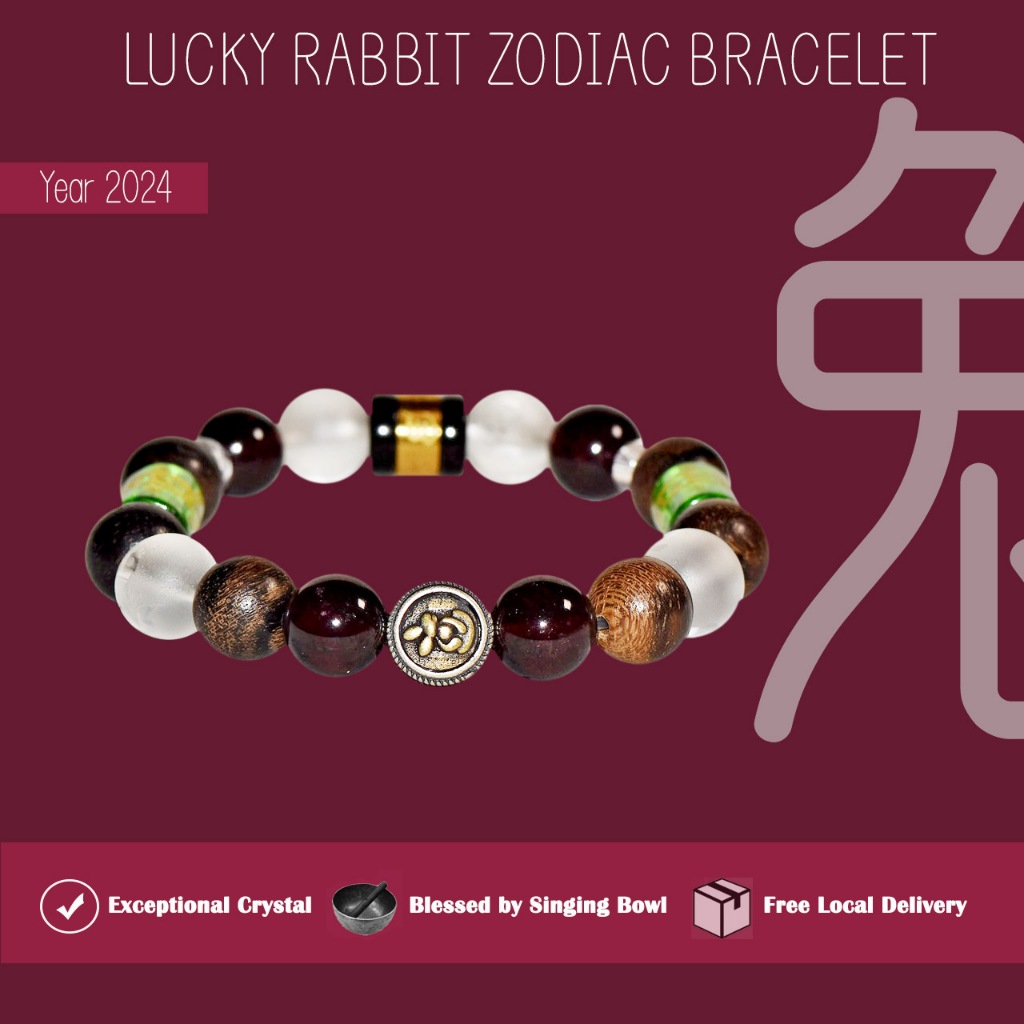 RABBIT ZODIAC BRACELET - HAI TAI SUI | Shopee Singapore