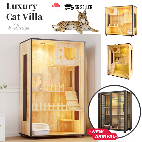 Cat Condo Apartment/Cat Villa/Luxury House/Cat House/Wooden Cat House/Scratching Post Large Cat ...