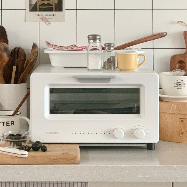 CUCKOO Steam Toaster Mini Oven Stainless Steel 304, 4 bake modes, 3 ...