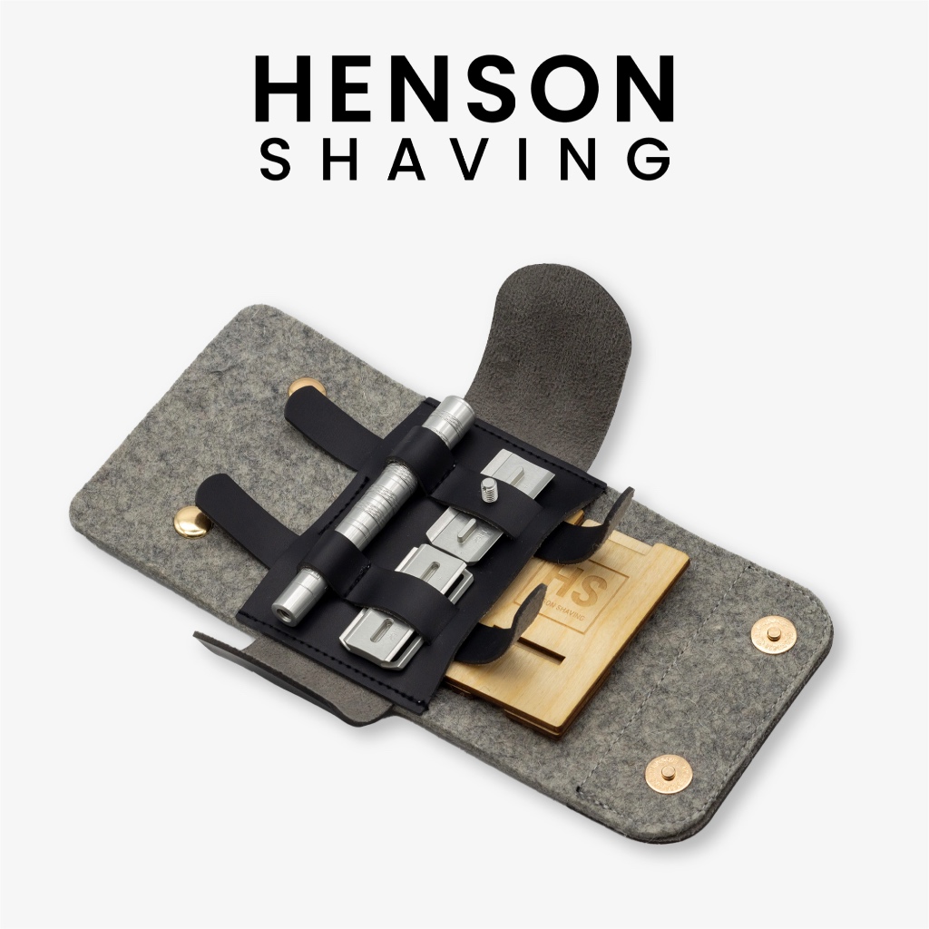 HENSON Safety Razor Protective Case - Plush Merino Wool, High-Quality ...