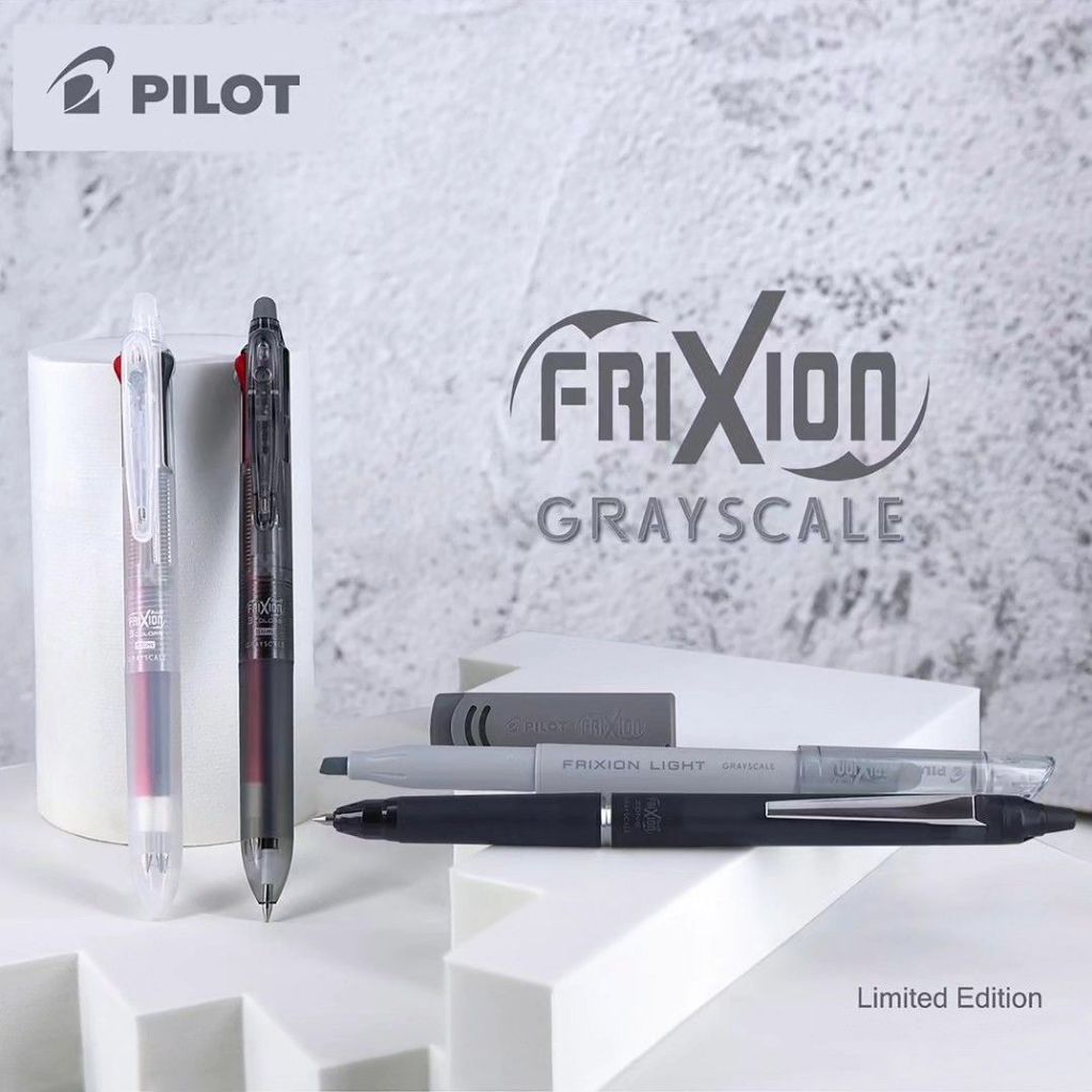 Pilot Frixion GrayScale Winter Series Eraseable 3C pen and Knock pen ...