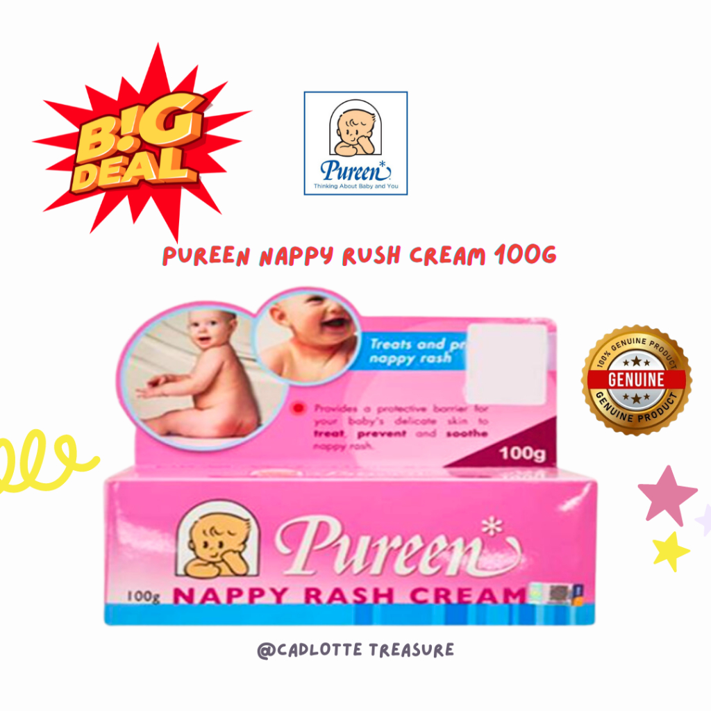 Pureen Nappy Rash Cream 100gm_50g [Exp 2025] | Shopee Singapore
