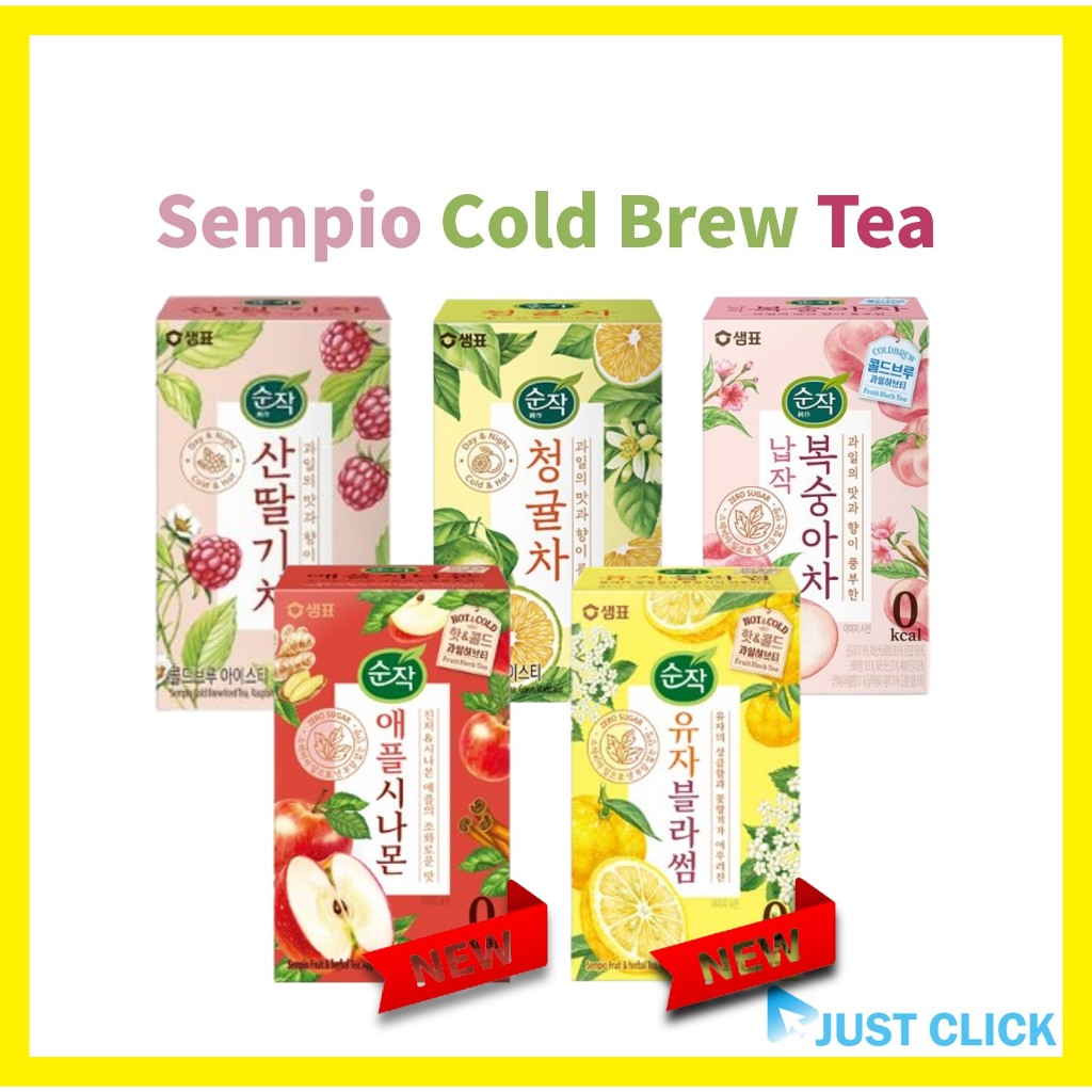 [SEMPIO] 0Kcal Cold Brew Tea 20T (Flat Peach, Green Tangerine ...