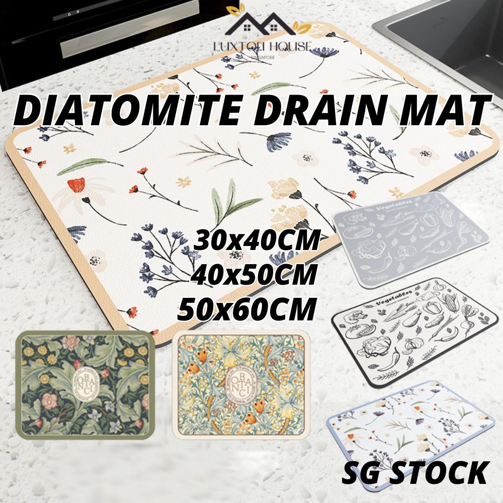 {SG} 50×60cm Drying Mat KitchenHeat Insulation Pad Diatomite Mat ...