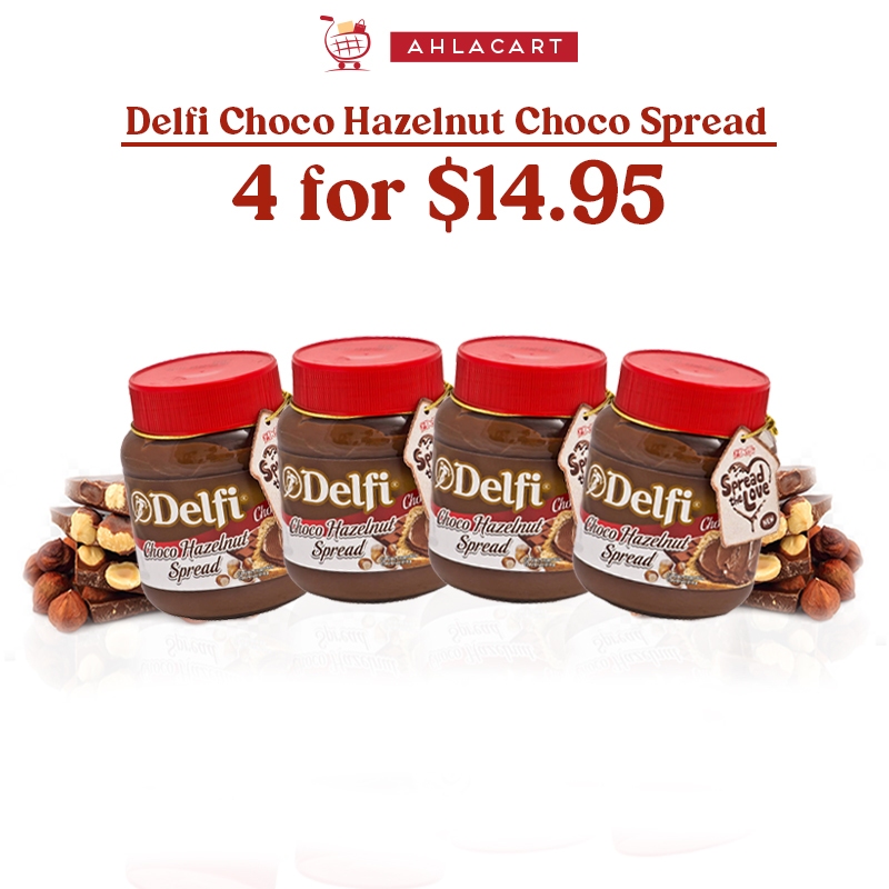 Delfi Choco Spread Chocolate Hazelnut 4x350g - 4 for $14.95 | Shopee ...
