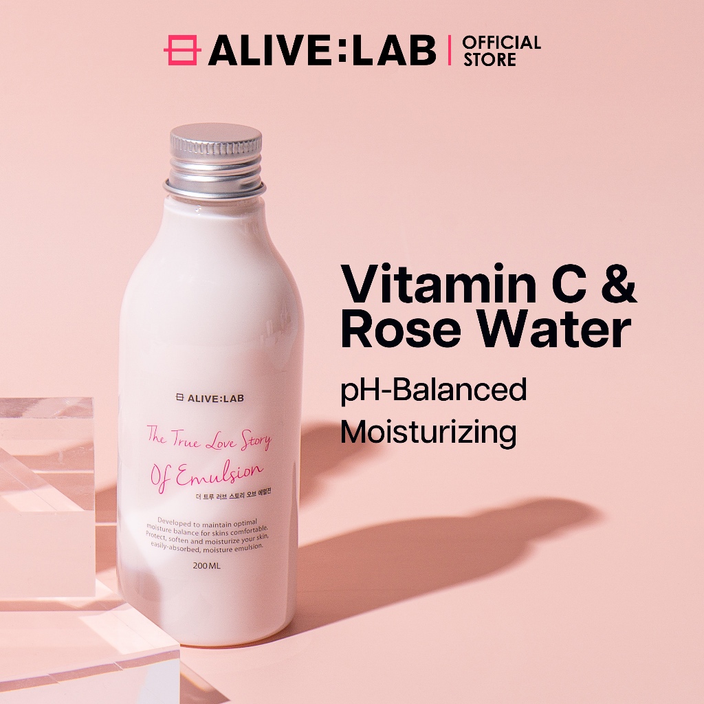 ALIVELAB The True Love Story of Emulsion, Face Moisturizer Oil-balancing Lightweight Facial ...