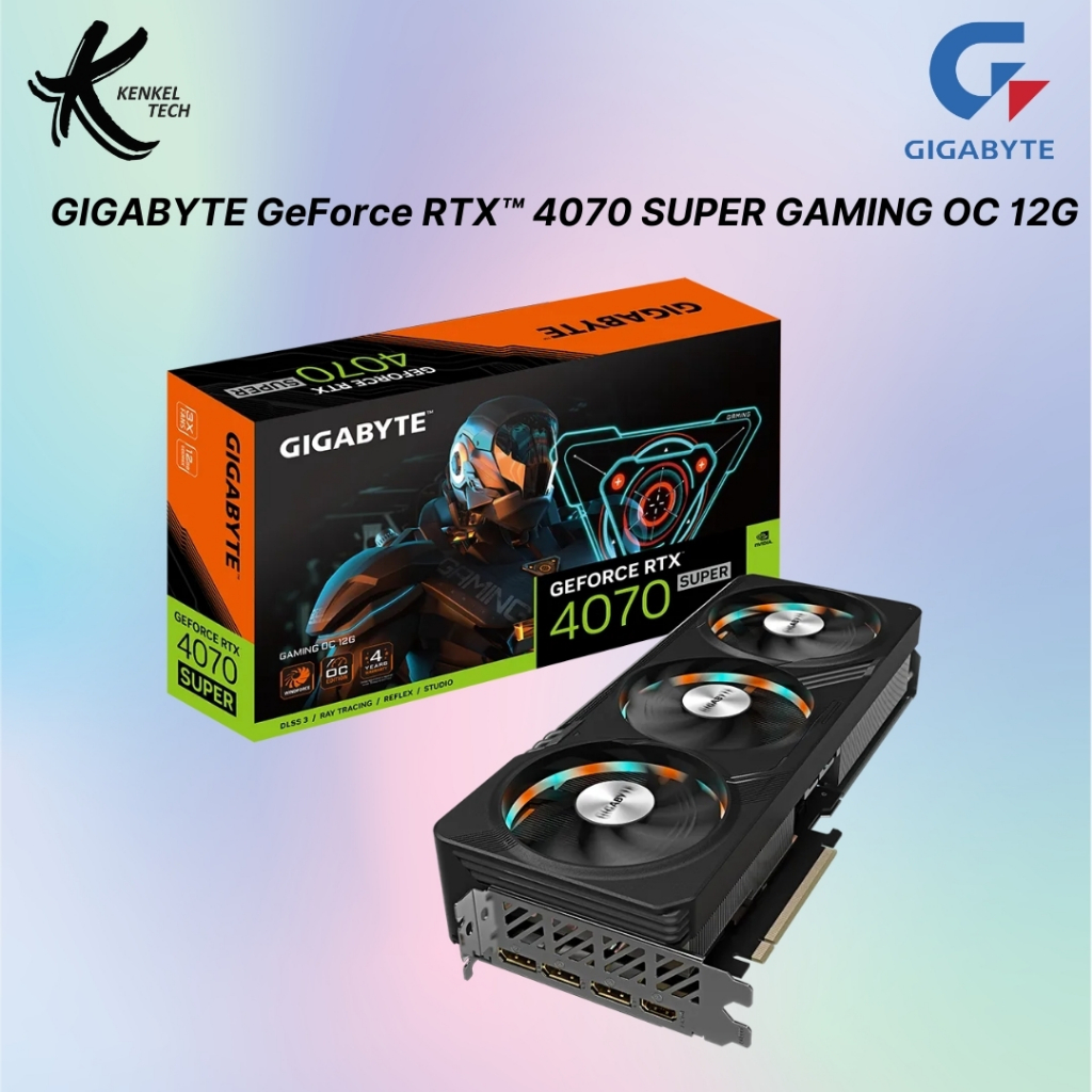 GIGABYTE GeForce RTX™ 4070 SUPER GAMING OC 12G Nvidia Graphic Card ...