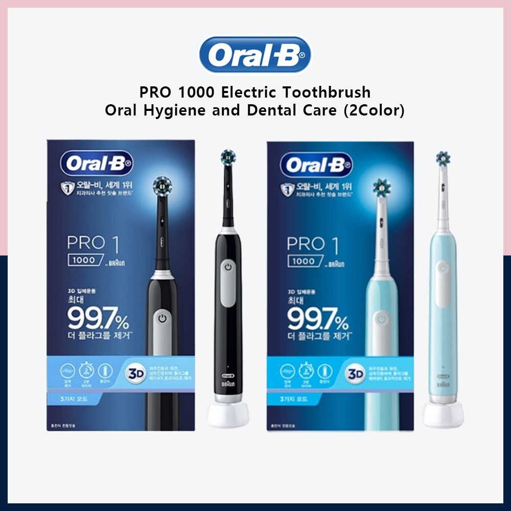 Oral-B PRO 1000 Electric Toothbrush Oral Hygiene and Dental Care (2Color) | Shopee Singapore