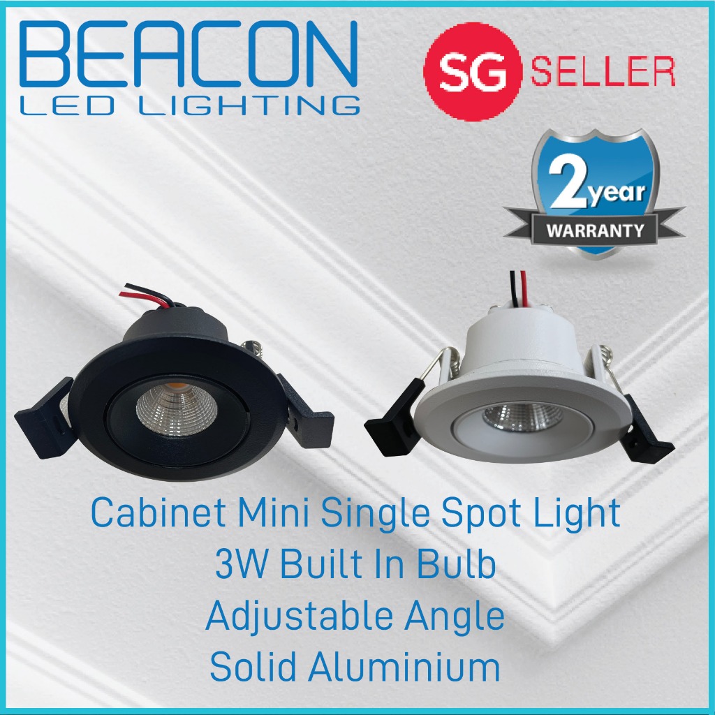 Beacon LED (Series 24 & 25) Cabinet Mini Single Recessed Spotlight ...