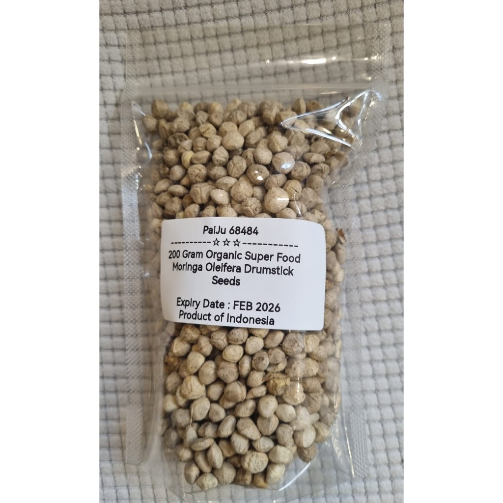 200 GRAM SUPER FOOD MORINGA OLEIFERA SEEDS KERNEL SHELLED DRUMSTICK ...