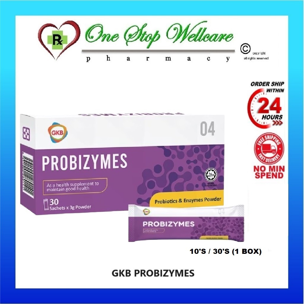 GKB PROBIZYMES (PROBIOTICS & ENZYMES POWDER) 10 SACHETS / 30 SACHETS ...
