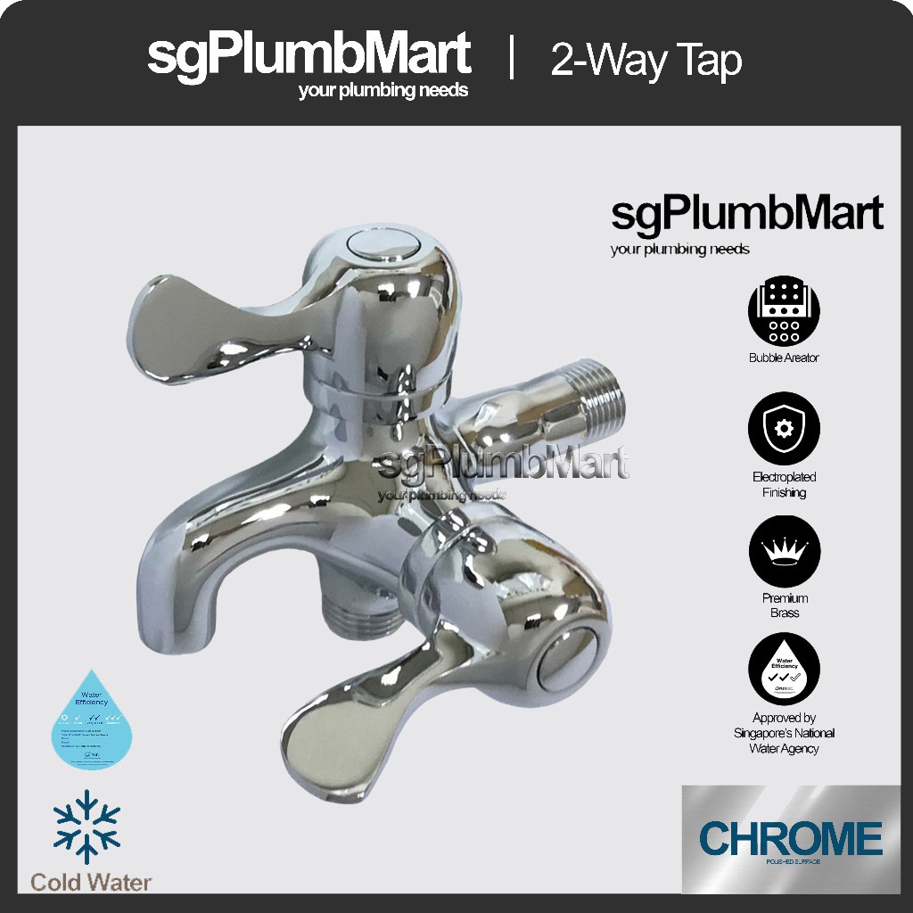 Essential x sgPlumbMart Lever Two Way Tap 2 Way Tap | Shopee Singapore