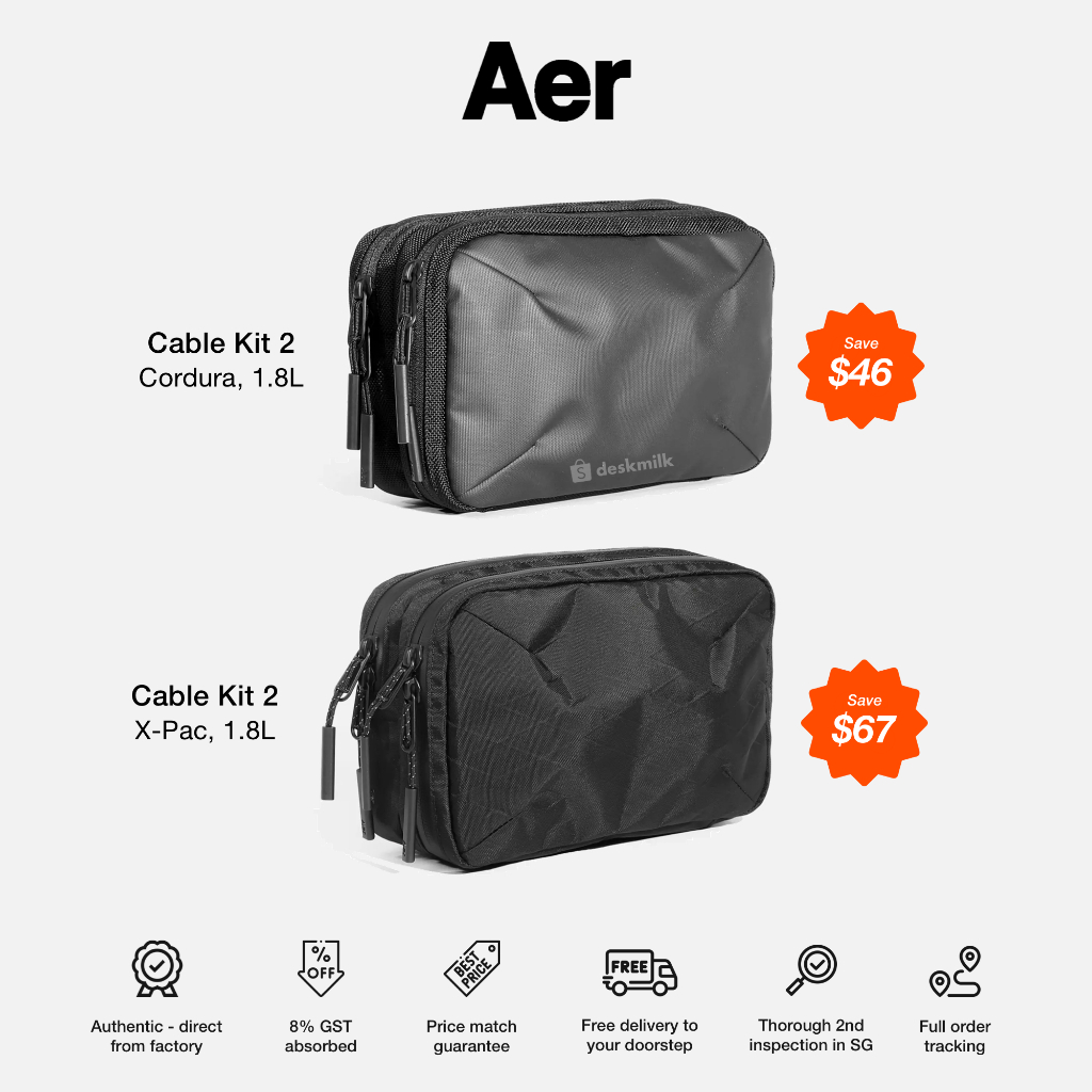 AER Cable Kit 2 (X-Pac / 1680D Cordura Ballistic Nylon) | Shopee Singapore