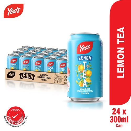 Yeo's Ice Lemon Tea Drink 300ml - 24's (Halal) | Shopee Singapore
