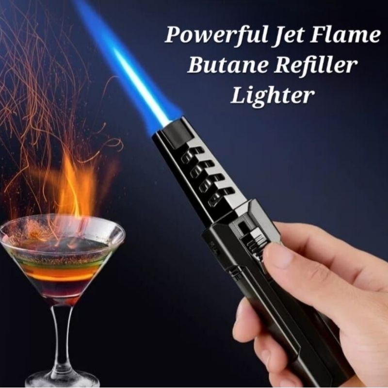 🇸🇬LOCAL SELLER🇸🇬 High Powered Butane Jet Blue Flame Torch Flame Lighter ...