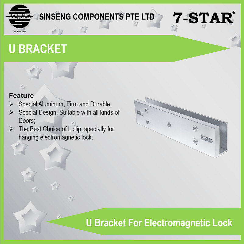 7-STAR* U Bracket Channel For Electromagnetic EM Lock Door Access [New ...