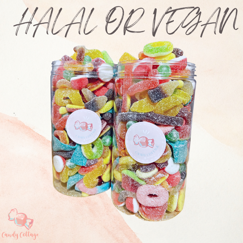 HALAL/VEGAN Candy Cottage Gummy Bottle(s) 550/1.1Kg - MIX & MATCH ...