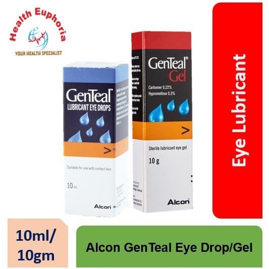Alcon GenTeal Eye Drop 10ml/ Eye Gel 10gm *Eye Lubricant* | Shopee ...