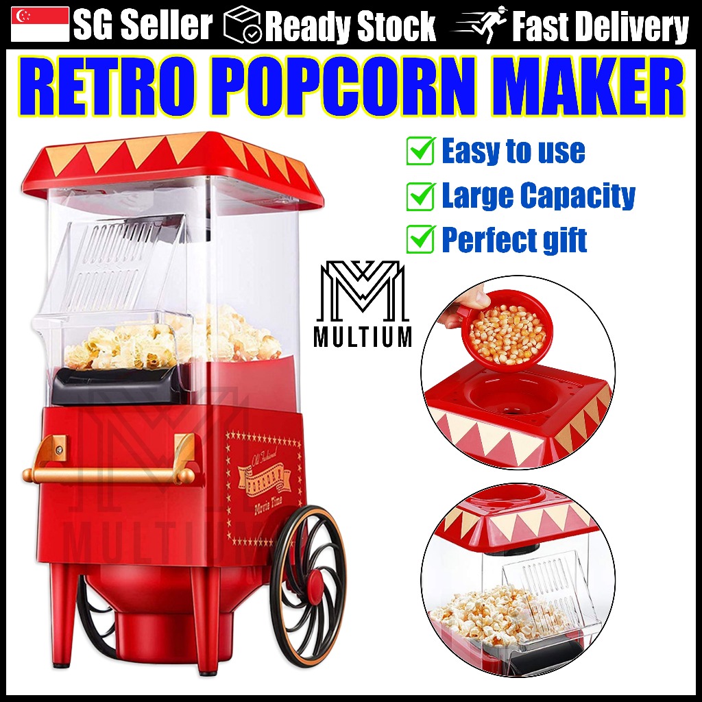 Retro Electric Popcorn Maker | Popcorn Maker Machine for Home | Popcorn ...