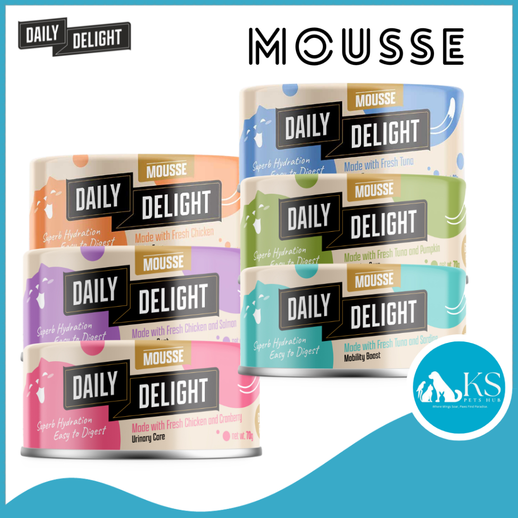 Daily Delight Mousse Cat Canned Food 80g x 24 Cans | Shopee Singapore