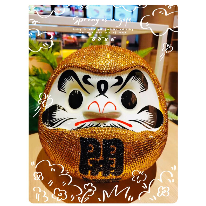 🧧SG～🔥独家定制🔥Bling Diamond Daruma /Lion Dance Coin Bank手工贴钻达摩/舞狮存钱罐 | Shopee Singapore