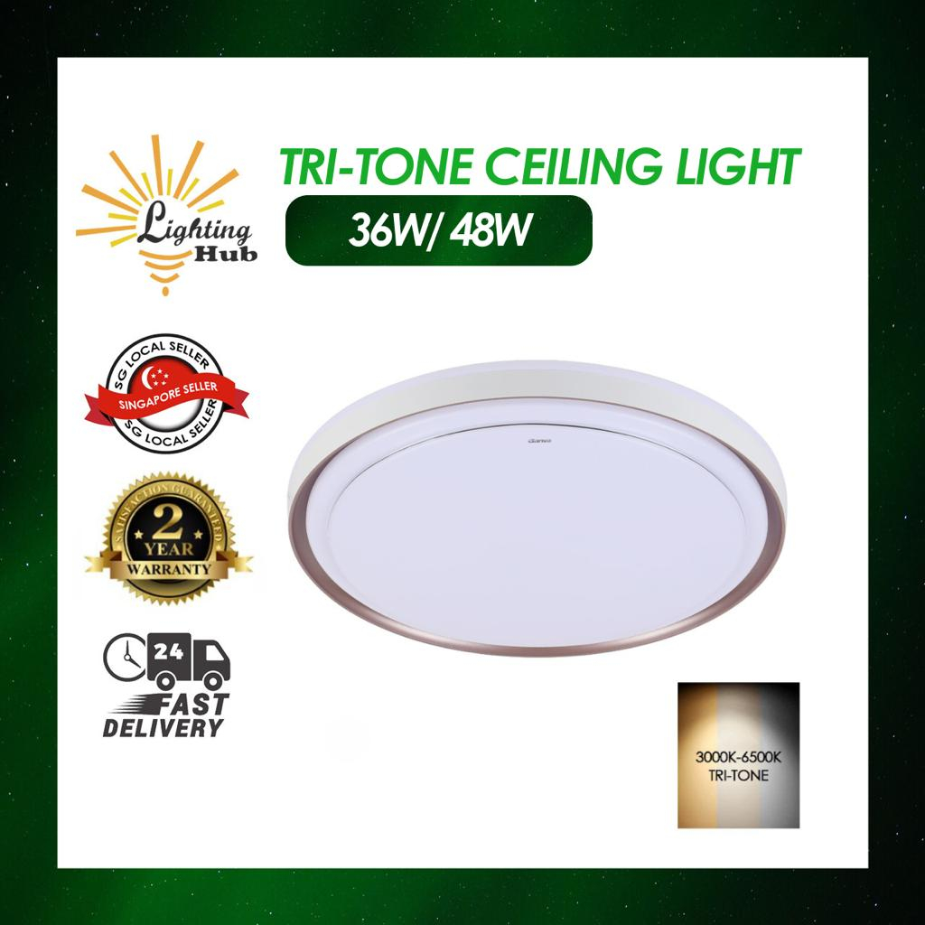(LIGHTING HUB) CEILING LIGHT Tri-tone/ 36W 48W/ W Remote Control ...