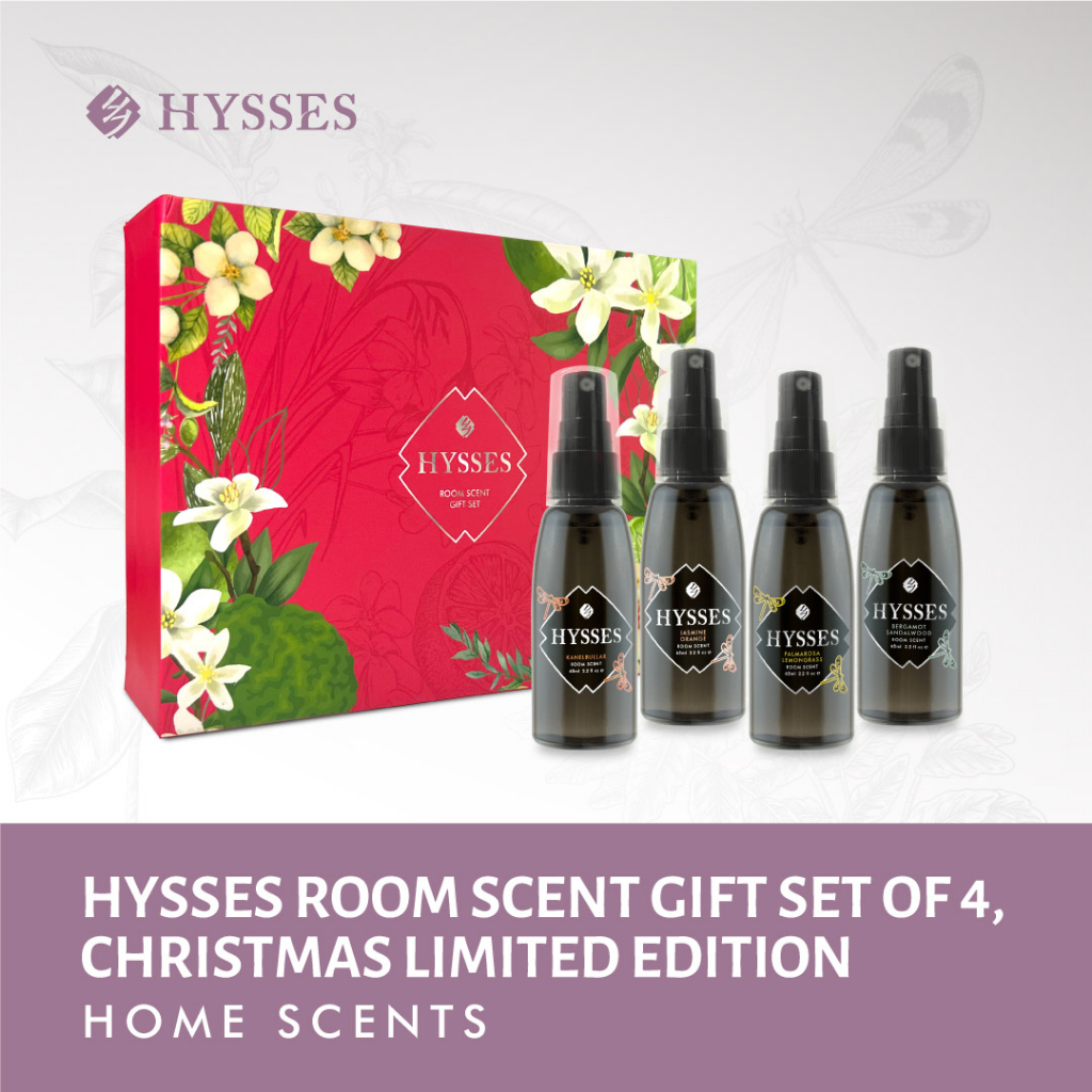 Hysses Room Scent Gift Set of 4, Christmas (Limited Edition) | Shopee ...