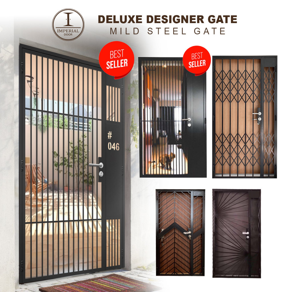 Mild Steel Gate, Privacy Gate For HDB gate BTO gate Condo and Resale ...