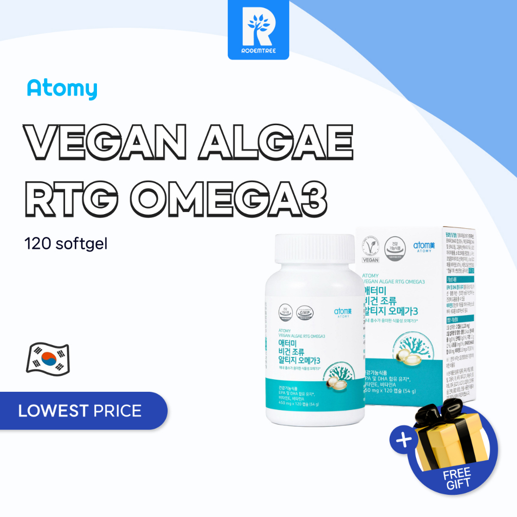 Atomy Vegan Algae RTG Omega3 (120 Softgels) | Shopee Singapore