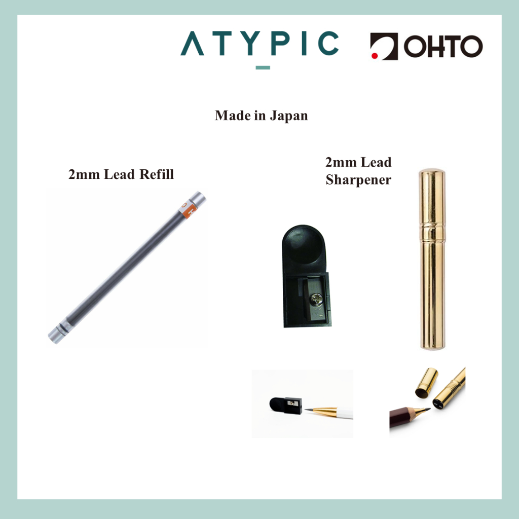 OHTO 2mm HB Lead 5-piece Refill/Sharpener (Made in Japan) | Shopee ...