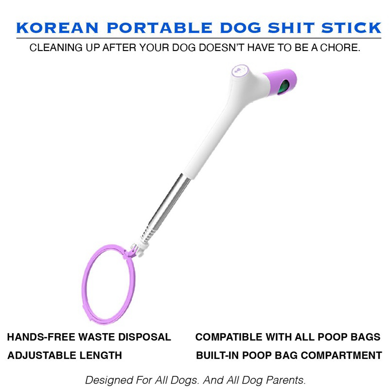 Portable Dog Potty Shit Stick (Free Poop Bags Included) | Shopee Singapore
