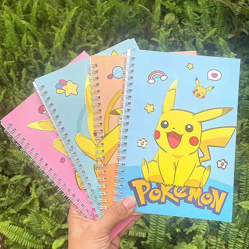 💖 Pikachu A5 Exercise Book l Notepad Notebook l Line Book Dairy ...
