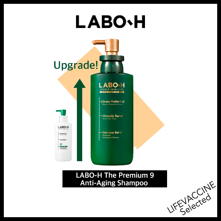 [LABO-H] THE PREMIUM 9 Hair Loss Symptom Shampoo (Anti-Aging/Volume) 337ml | Shopee Singapore