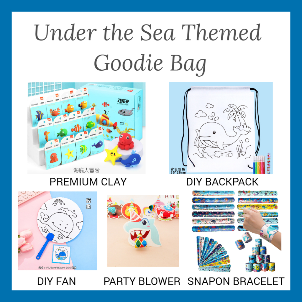 MsGiggles Under the Sea Goodie Bag Bundle for Kids Birthday Party Gift ...