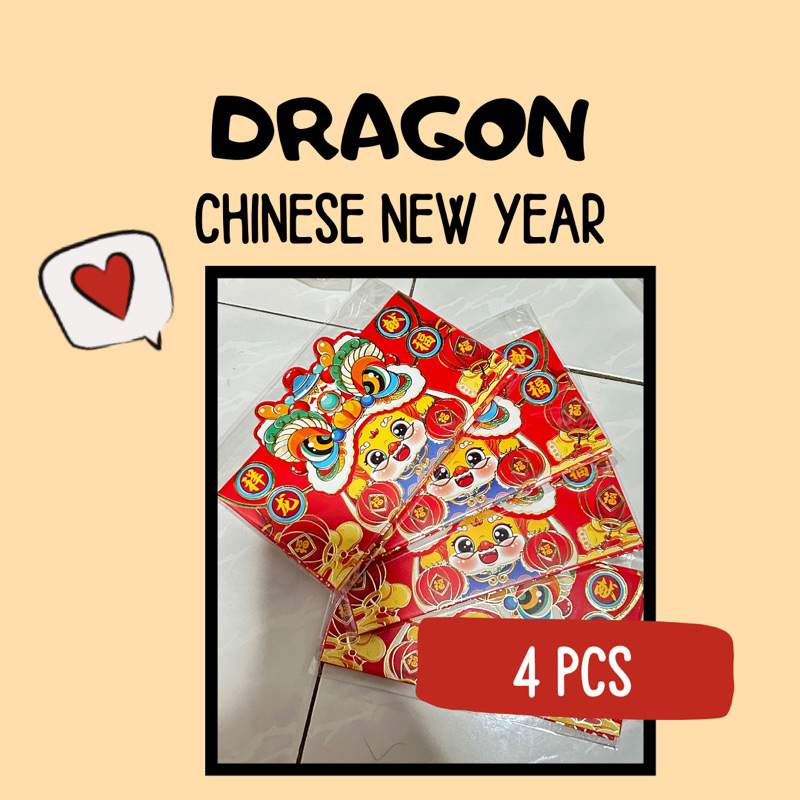 [SG] 2024 CNY Angbao Chinese New Year Angbao Red Packet Dragon Hong Bao ...