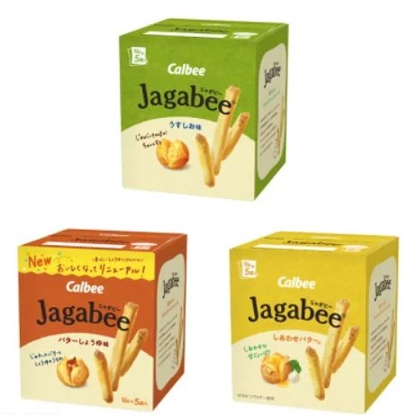 【Direct From Japan】Calbee Jagabee 75g Usushio/Happy Butter/Butter Soy Sauce Flavor | Shopee ...